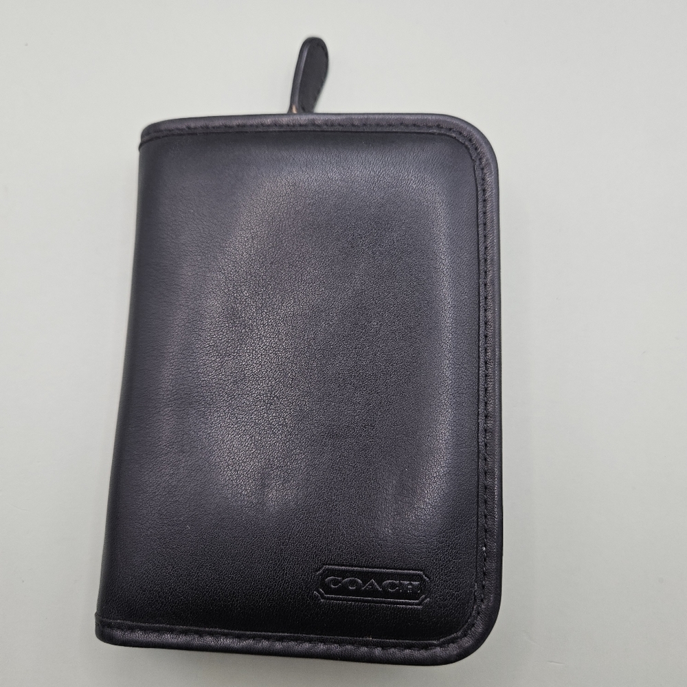 Coach Vintage Pda Palm Pilot Organizer Black Leather - Gem